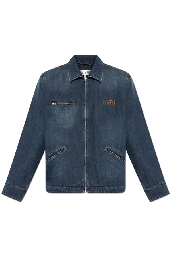 MAISON MARGIELA Denim Jacket - Navy Blue
