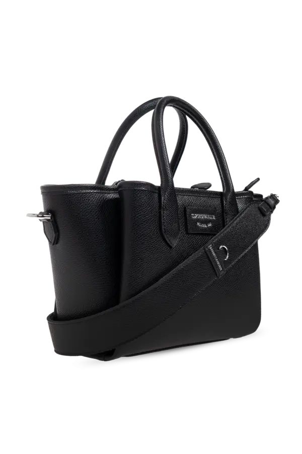 Emporio Armani Grained Calf Leather Handbag
