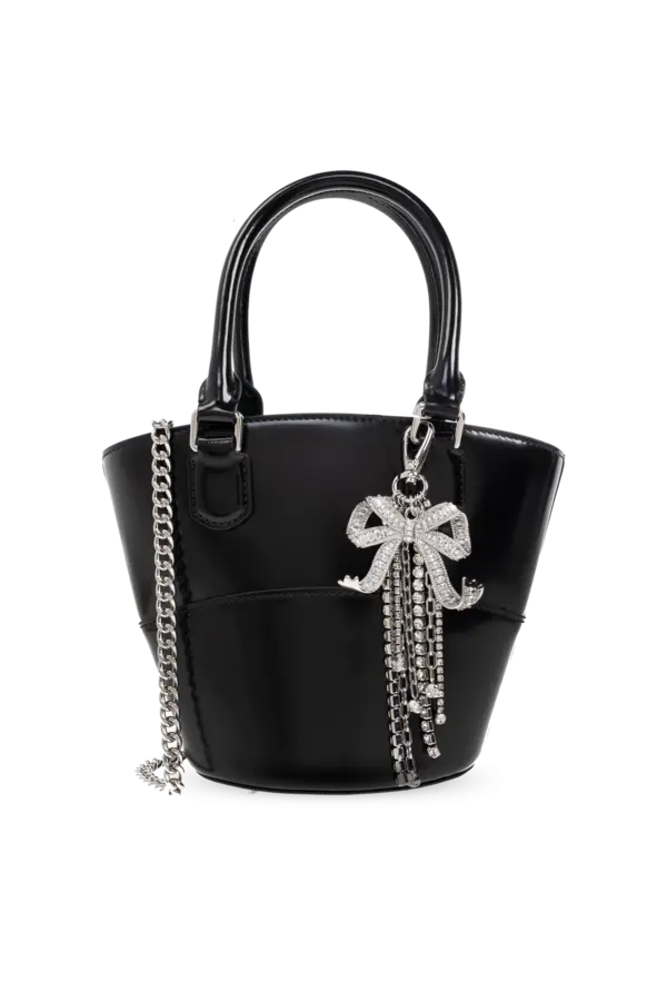 SELF-PORTRAIT Handbag With Bow Detail And Chain Strap
