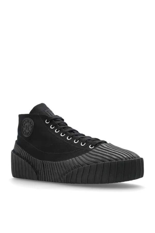 Balmain Riff High-top Sneakers - Black