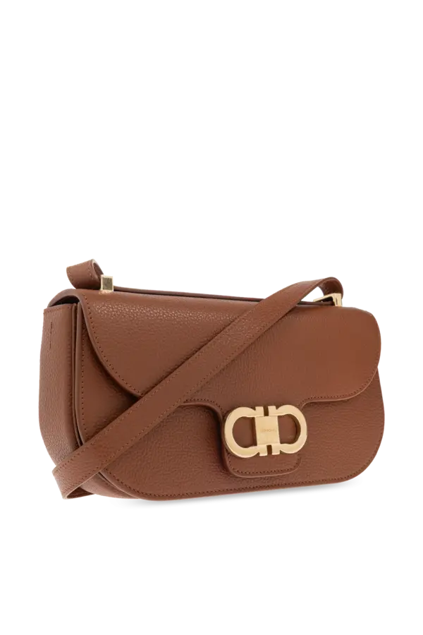 FERRAGAMO Leather Shoulder Bag - Brown