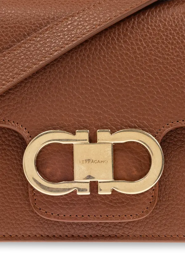 FERRAGAMO Leather Shoulder Bag - Brown
