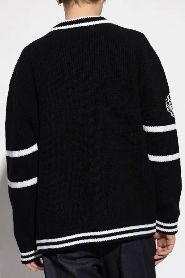 Dolce & Gabbana Wool Cardigan With Logo