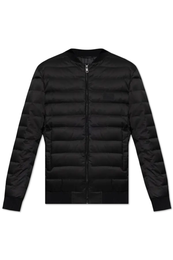 Dolce & Gabbana Quilted Bomber Jacket With Logo Patch
