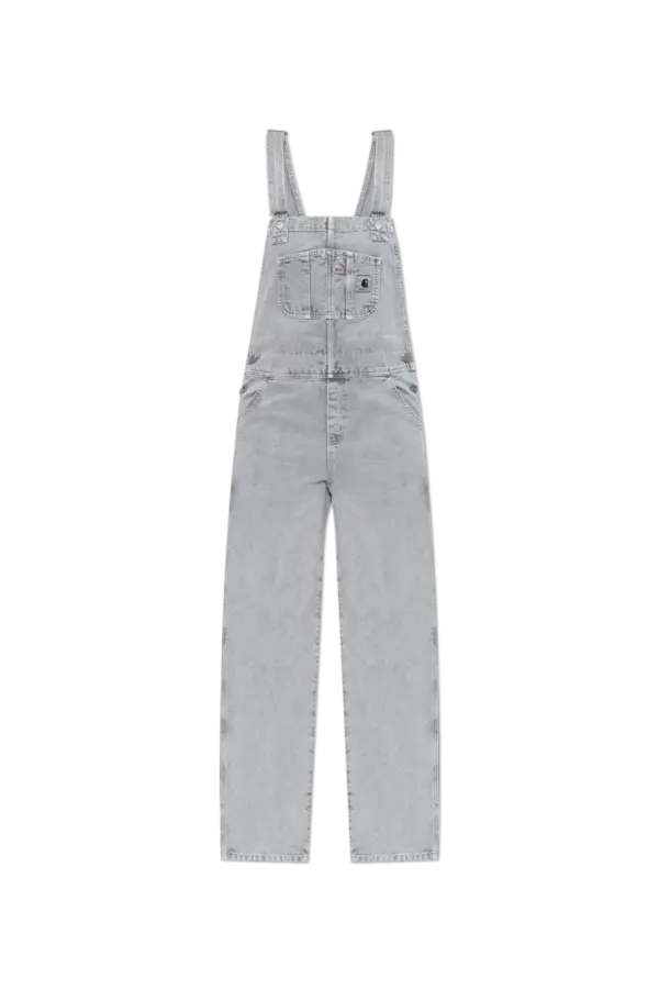 Carhartt Work In Progress Denim Overalls - Grey