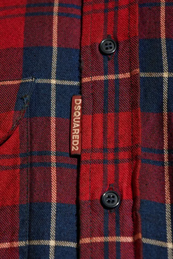 Dsquared2 Checked Shirt - Red
