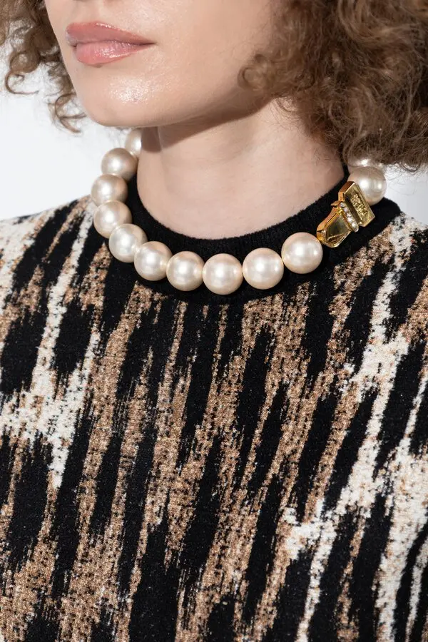 Moschino Press" Necklace