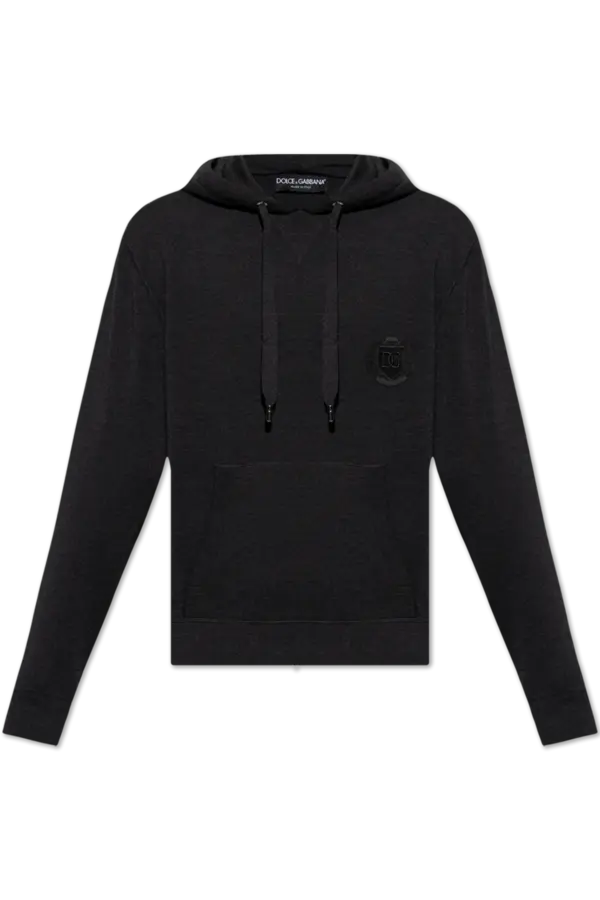 Dolce & Gabbana Hooded Wool-blend Sweatshirt