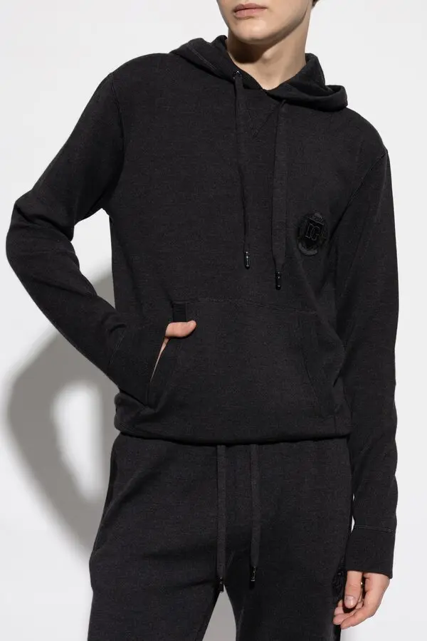 Dolce & Gabbana Hooded Wool-blend Sweatshirt