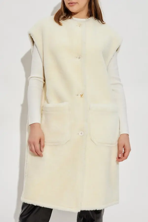 Marni Lamb Fur Vest - Cream