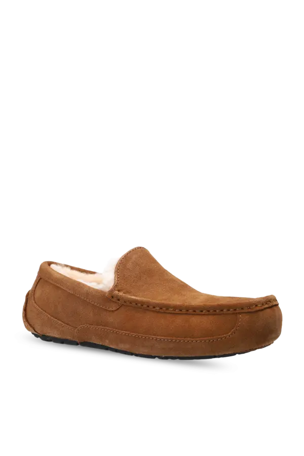 UGG M Ascot Suede Moccasins With Shearling Lining