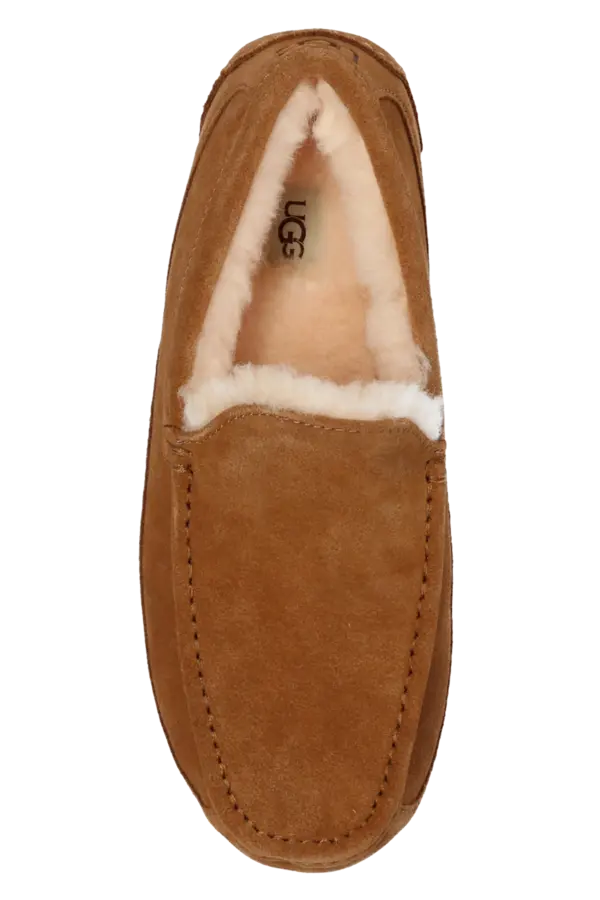UGG M Ascot Suede Moccasins With Shearling Lining