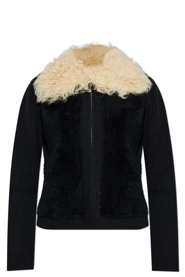 Marni Cardigan With Fur Collar