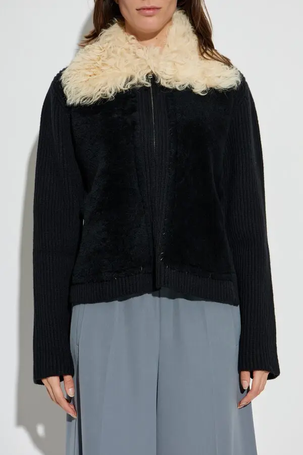 Marni Cardigan With Fur Collar