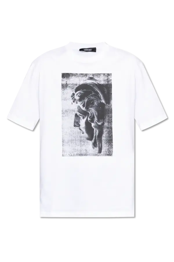 Versace T-shirt With Print - White