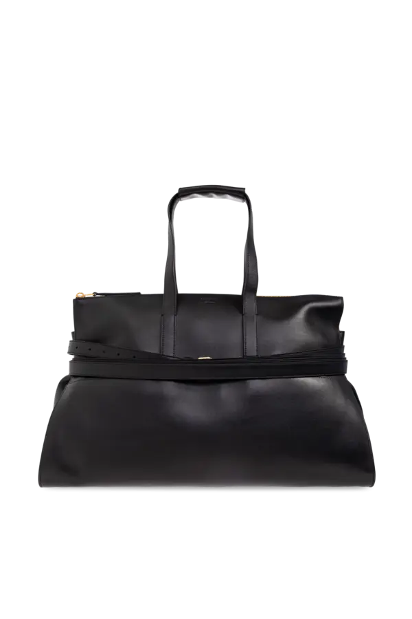 Moschino Leather Shopper Bag - Black