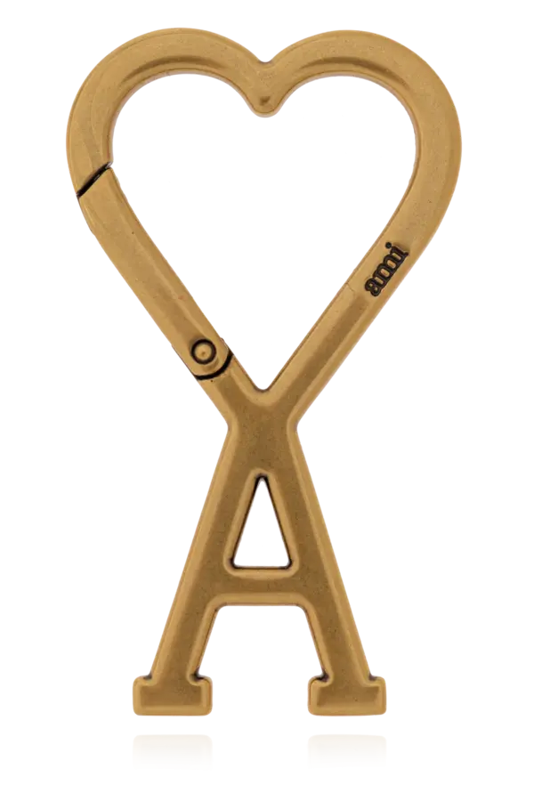Ami Keychain With Logo - Gold