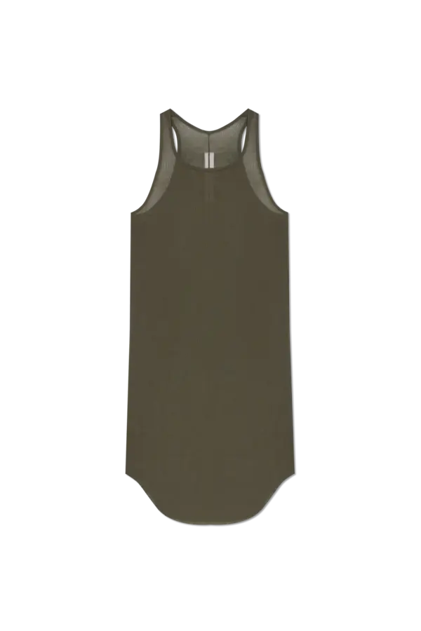 Rick Owens Ribbed Sleeveless Top - Green