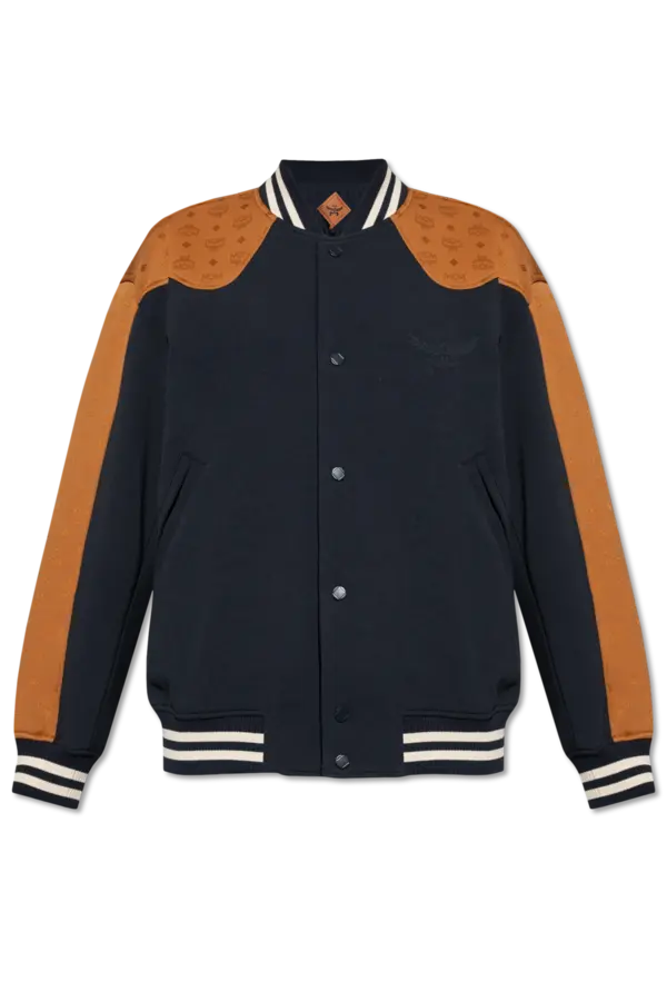 Mcm Monogram Insert Bomber Jacket