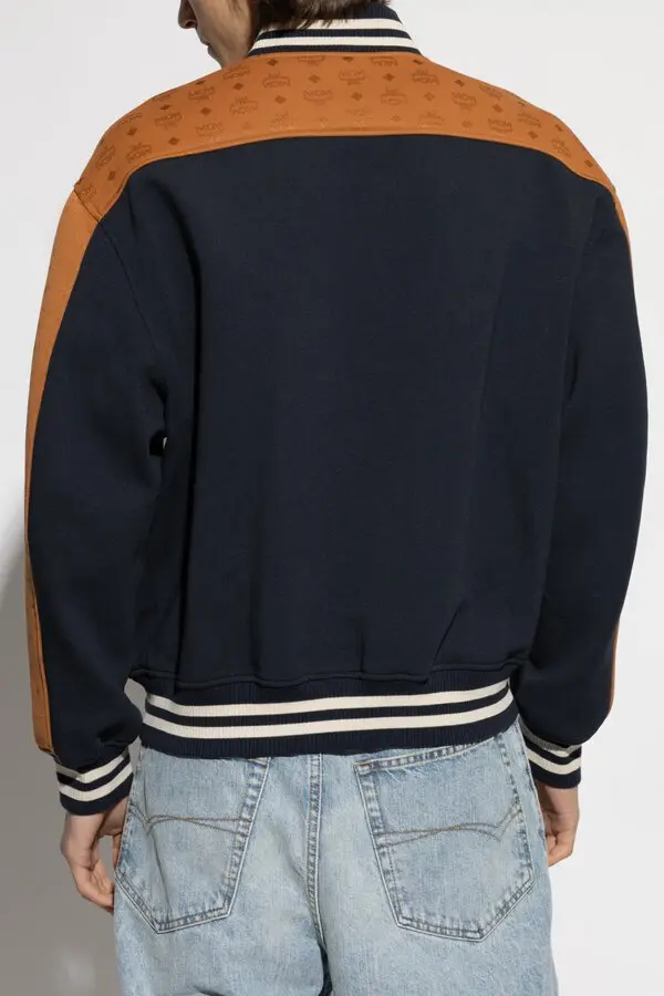 Mcm Monogram Insert Bomber Jacket