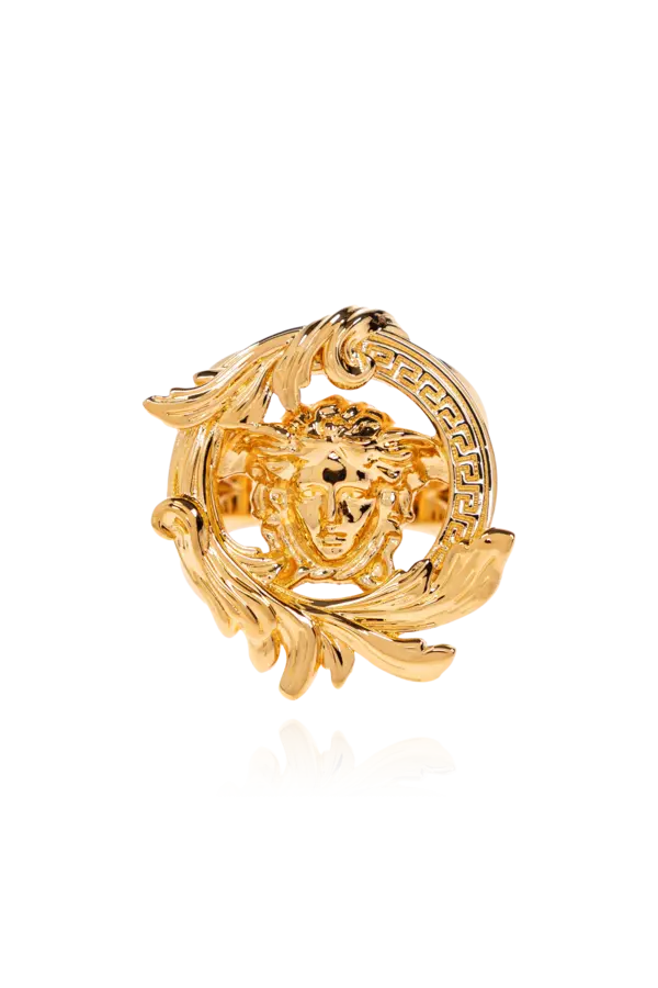 Versace Medusa Head Motif Ring - Gold