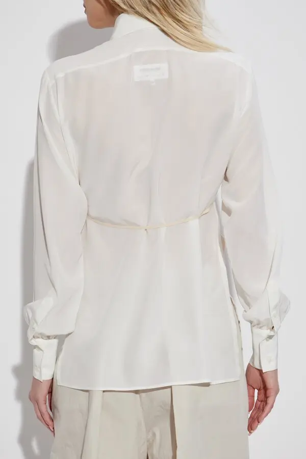 MAISON MARGIELA Silk Shirt With Side Slits