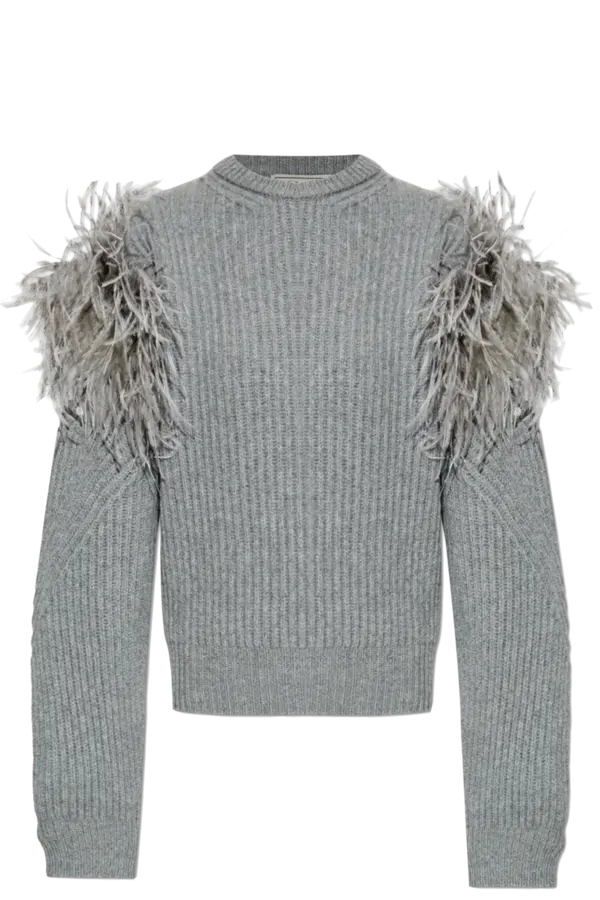 Blumarine Ostrich Feather Sweater