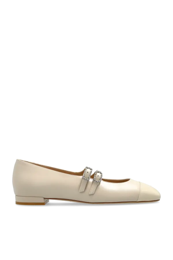 STUART WEITZMAN Celeste Ballet Flats - Cream