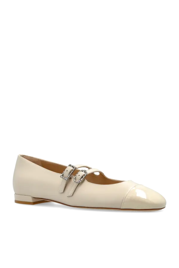 STUART WEITZMAN Celeste Ballet Flats - Cream