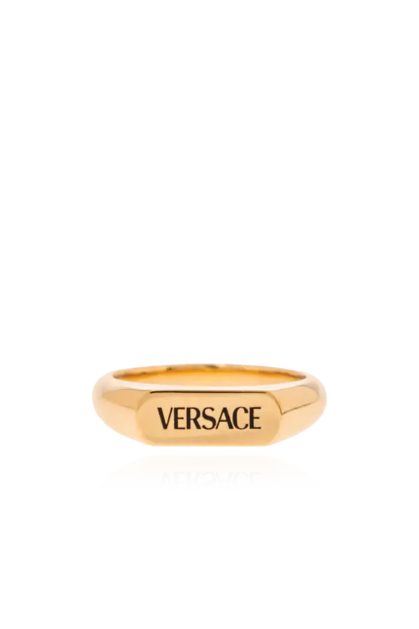 Versace Logo Ring - Gold