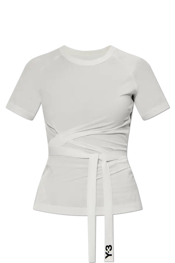 Y3 T-shirt With Drawstring Detail