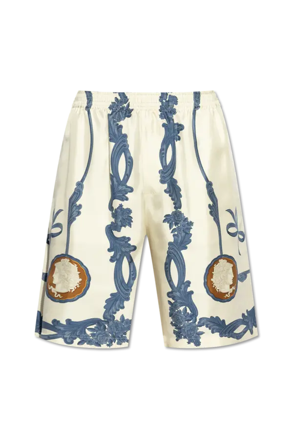 Versace Silk Shorts - Cream