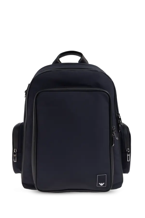 Emporio Armani Logo Backpack - Navy Blue