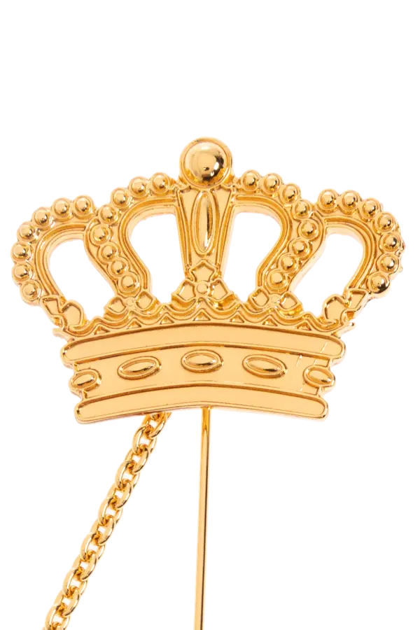 Moschino Crown-shaped Brooch