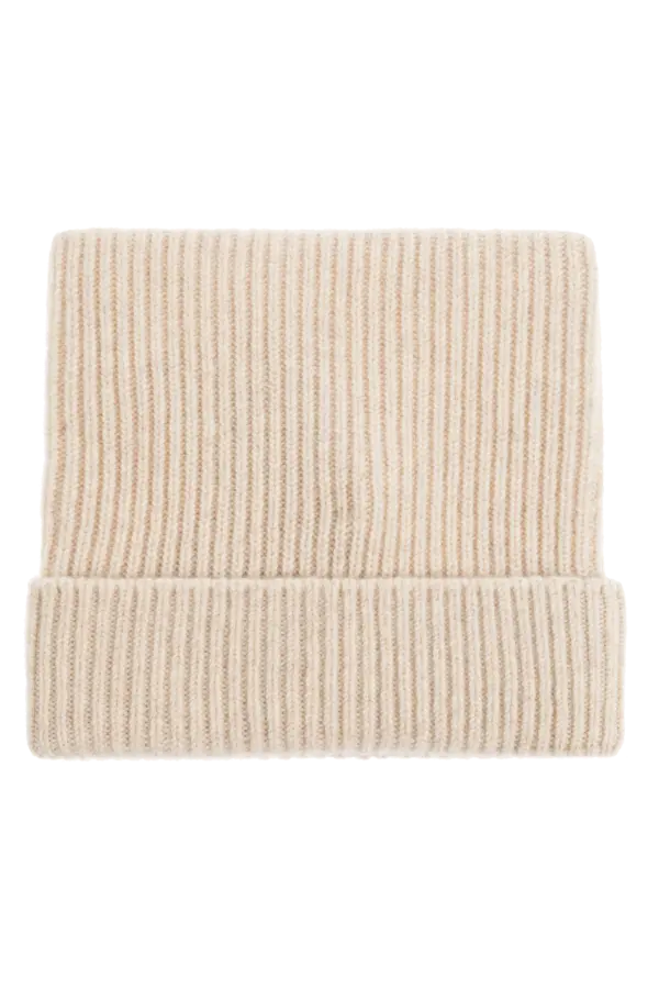 Acne Studios Wool And Yak Blend Beanie - Cream