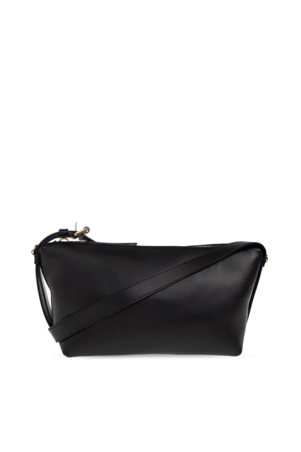 Moschino Leather Shoulder Bag - Black