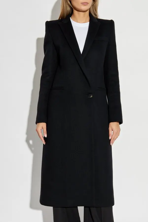 Alexander McQueen Wool And Cashmere Coat With Chain Detail