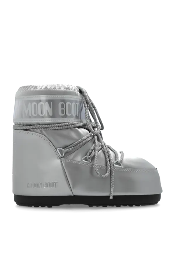 Moon Boot Icon Low Glance Snow Boots - Silver