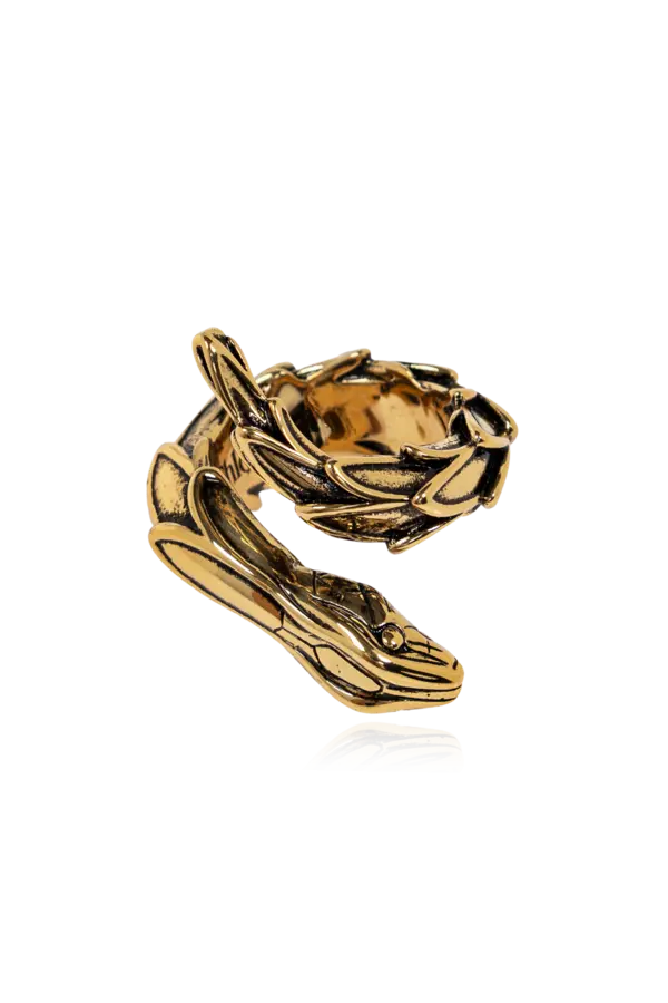 Chloé Brass Snake Ring - Gold
