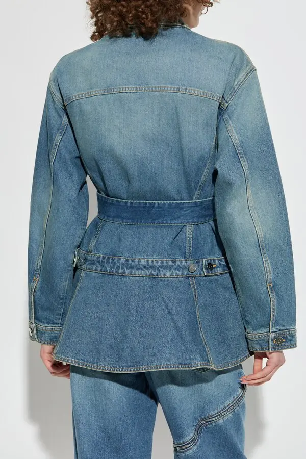 Alaïa Denim Jacket With Belt