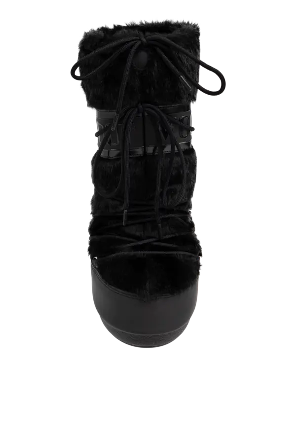Moon Boot Icon Faux Fur Snow Boots - Black