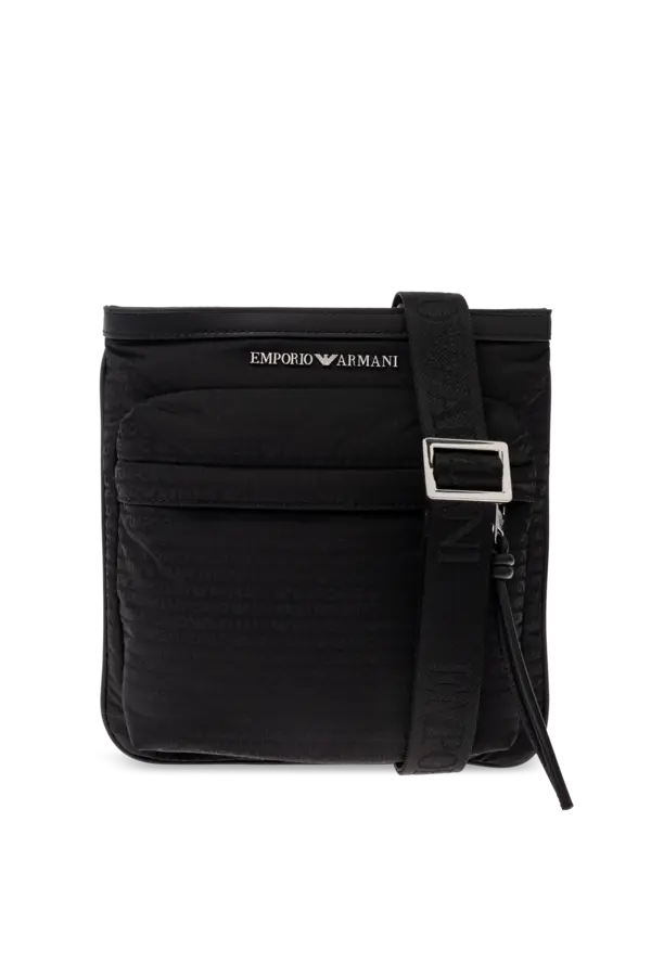 Emporio Armani Logo Shoulder Bag - Black