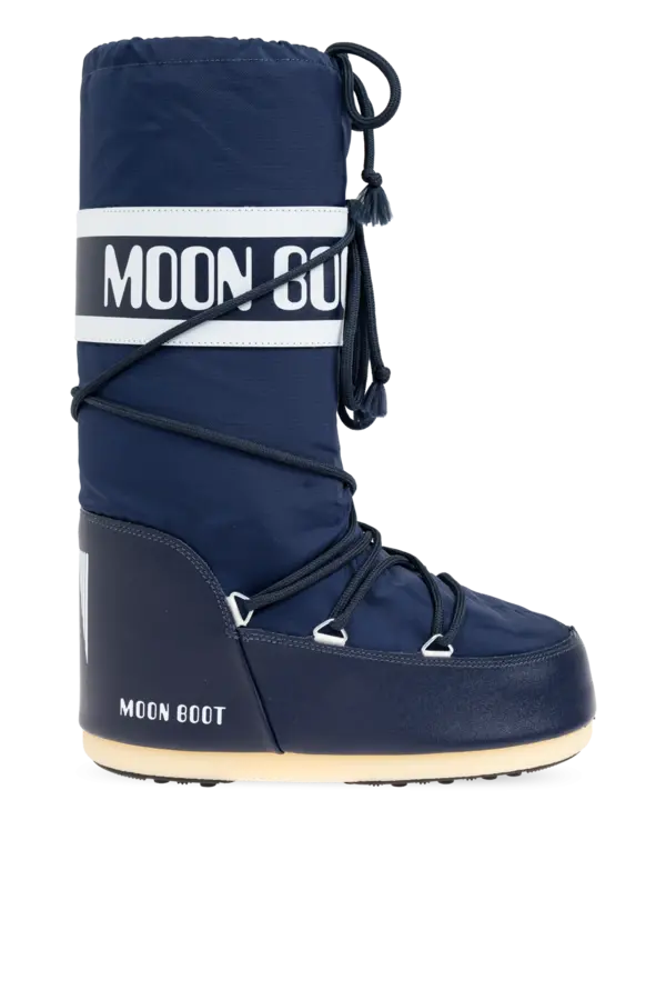 Moon Boot Icon Nylon Snow Boots - Navy Blue