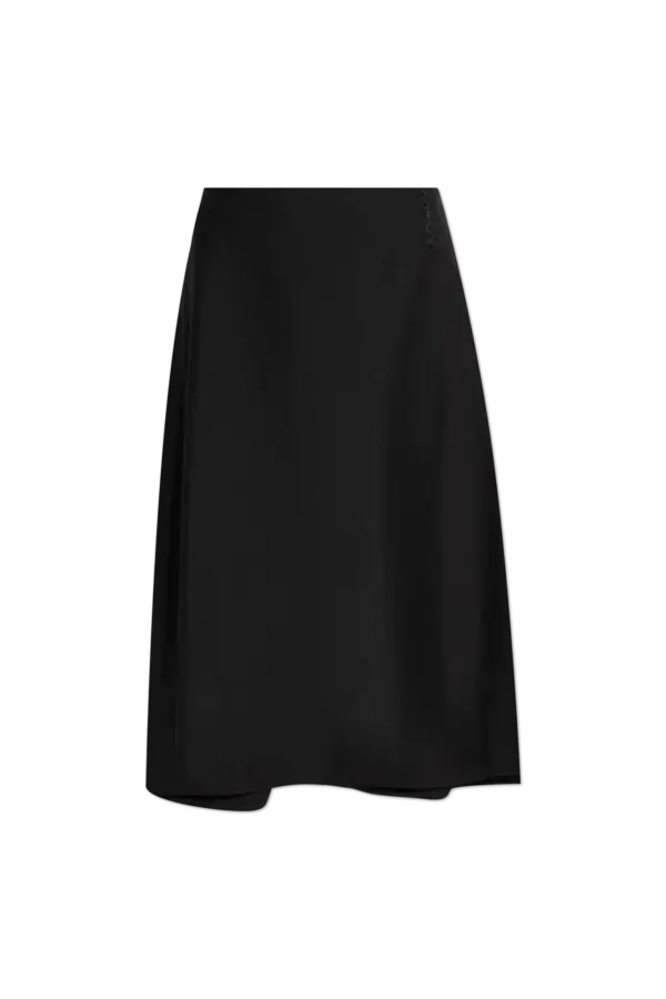 Marni Flared Skirt With Decorative Stitching
