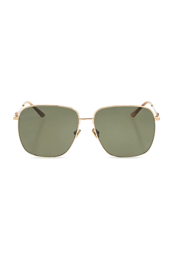 Valentino Garavani Metal Square Sunglasses - Gold
