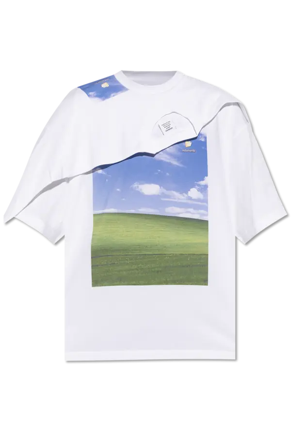 Vetements Printed T-shirt - White