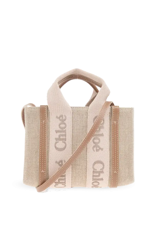 Chloé Shoulder Bag "woody Mini - Beige