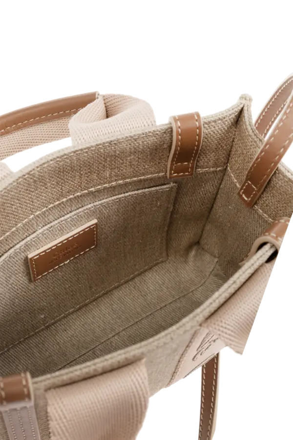 Chloé Woody Mini Shoulder Bag - Beige
