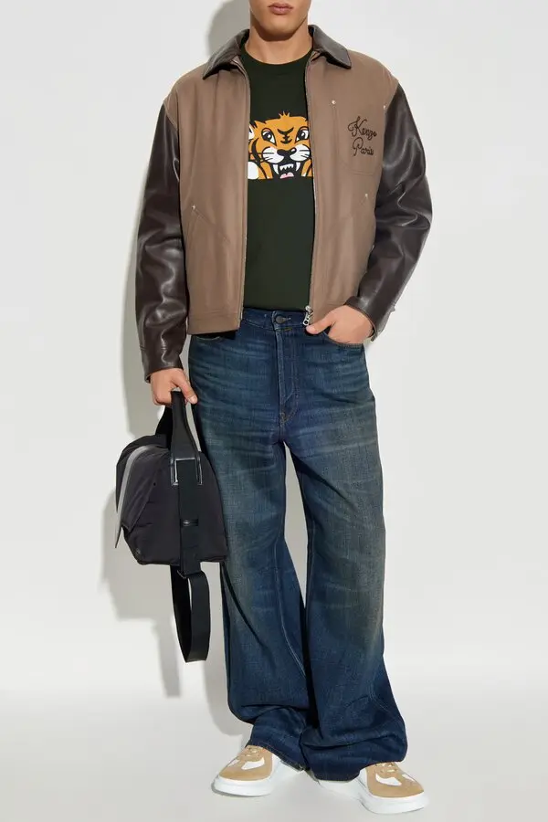 Kenzo Wool Bomber Jacket - Brown