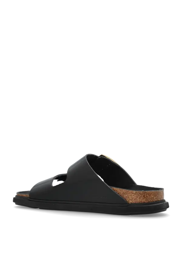 BIRKENSTOCK Arizona Droplet Buckle Slides - Black